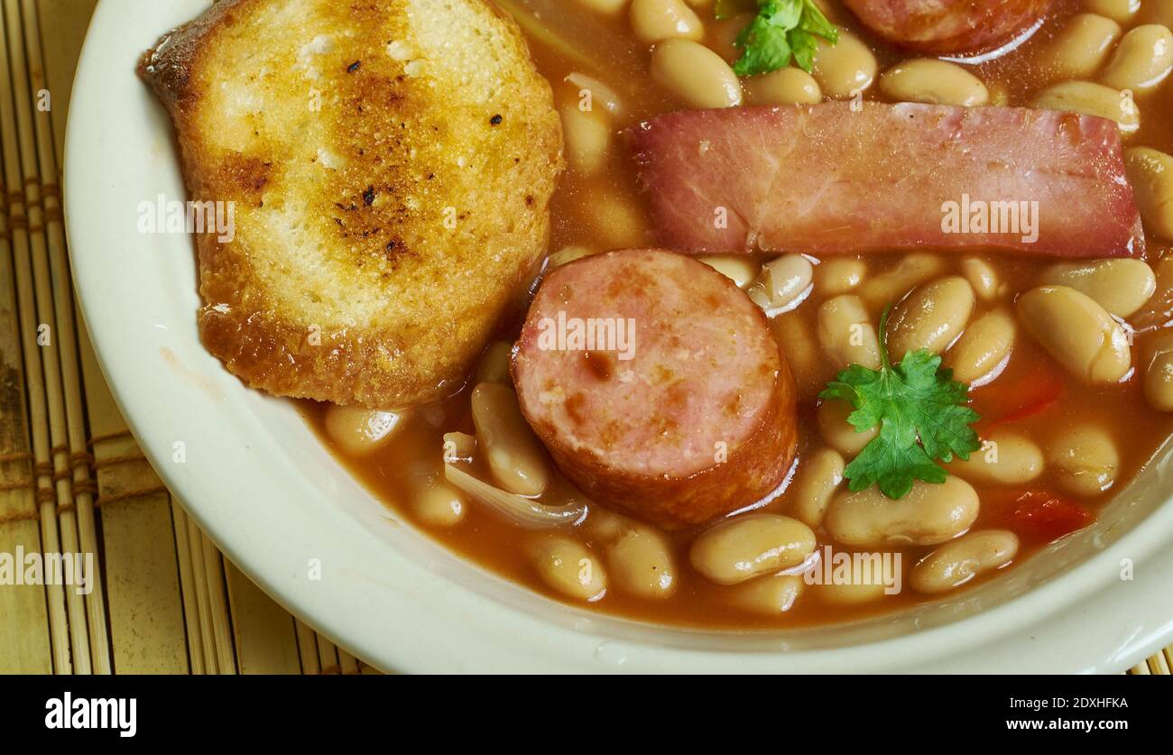 Buranija - flavorful Bosnian stew consisting of Romano beans Stock ...