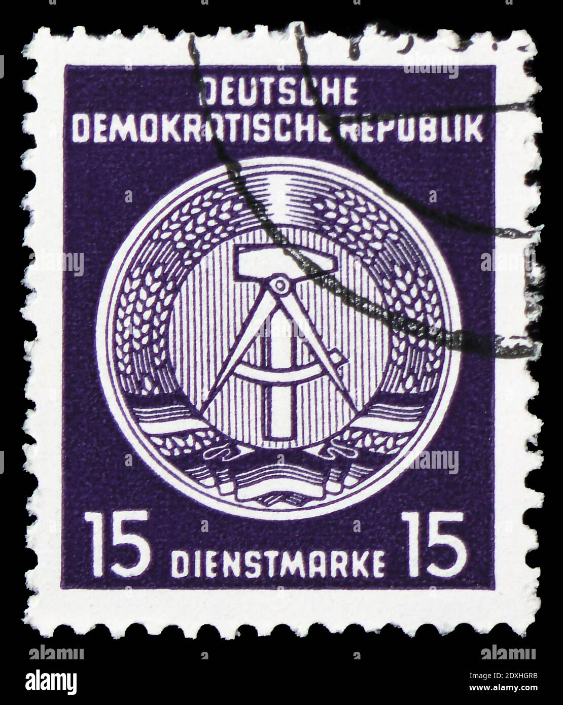 Official stamps for administration post b i hi-res stock photography ...