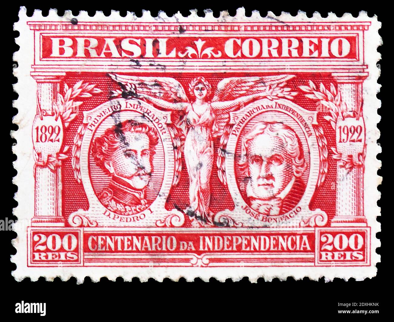 MOSCOW, RUSSIA - MARCH 23, 2019: Postage stamp printed in Brazil shows ...