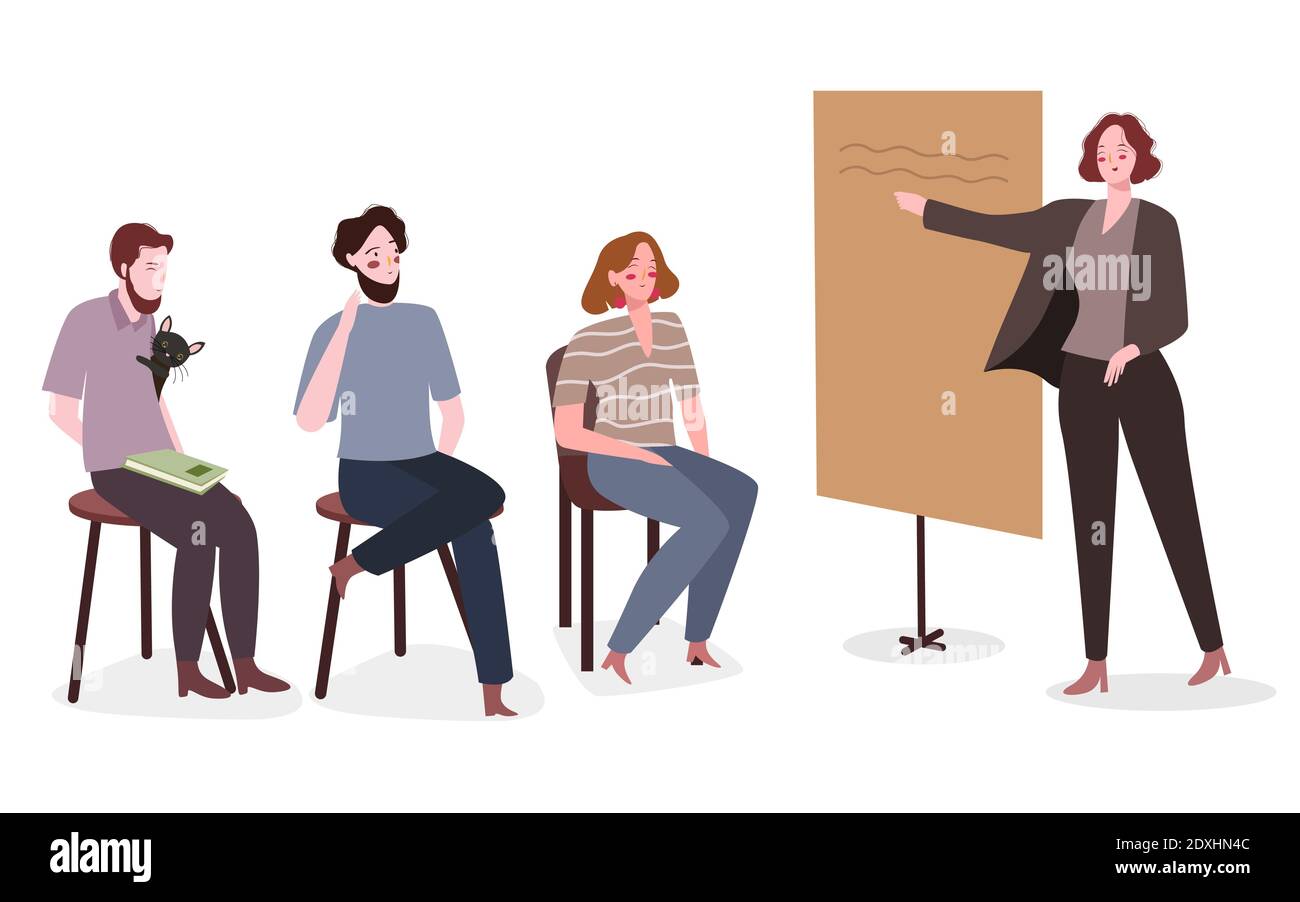 people protest set collection hold poster demonstration with flat ...