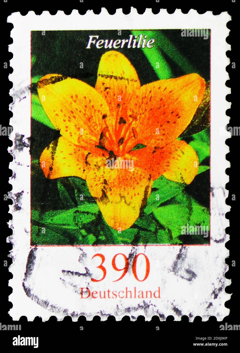 MOSCOW, RUSSIA - MARCH 23, 2019: Postage stamp printed in Germany ...
