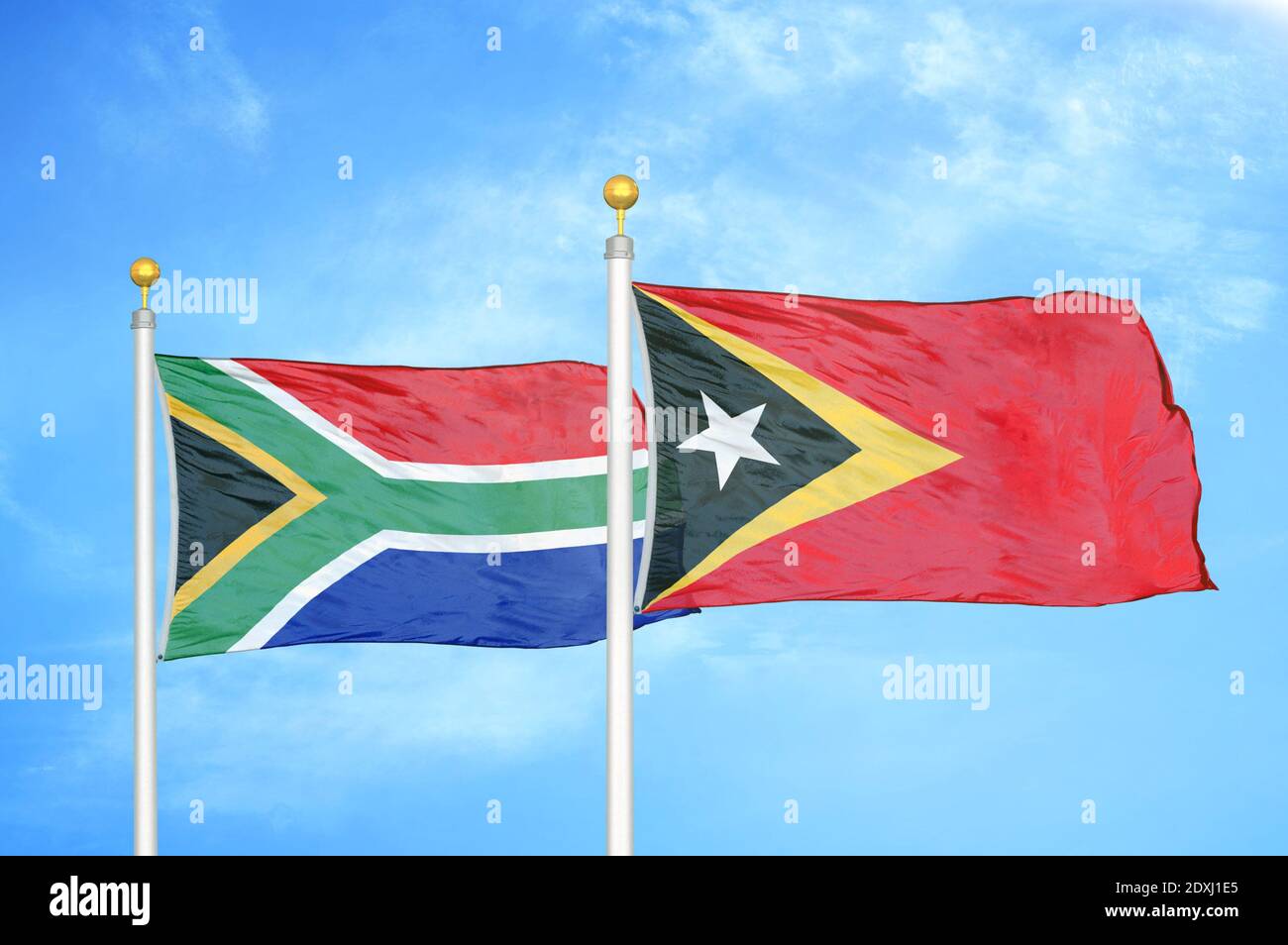 South Africa East Timor Flag High Resolution Stock Photography and ...