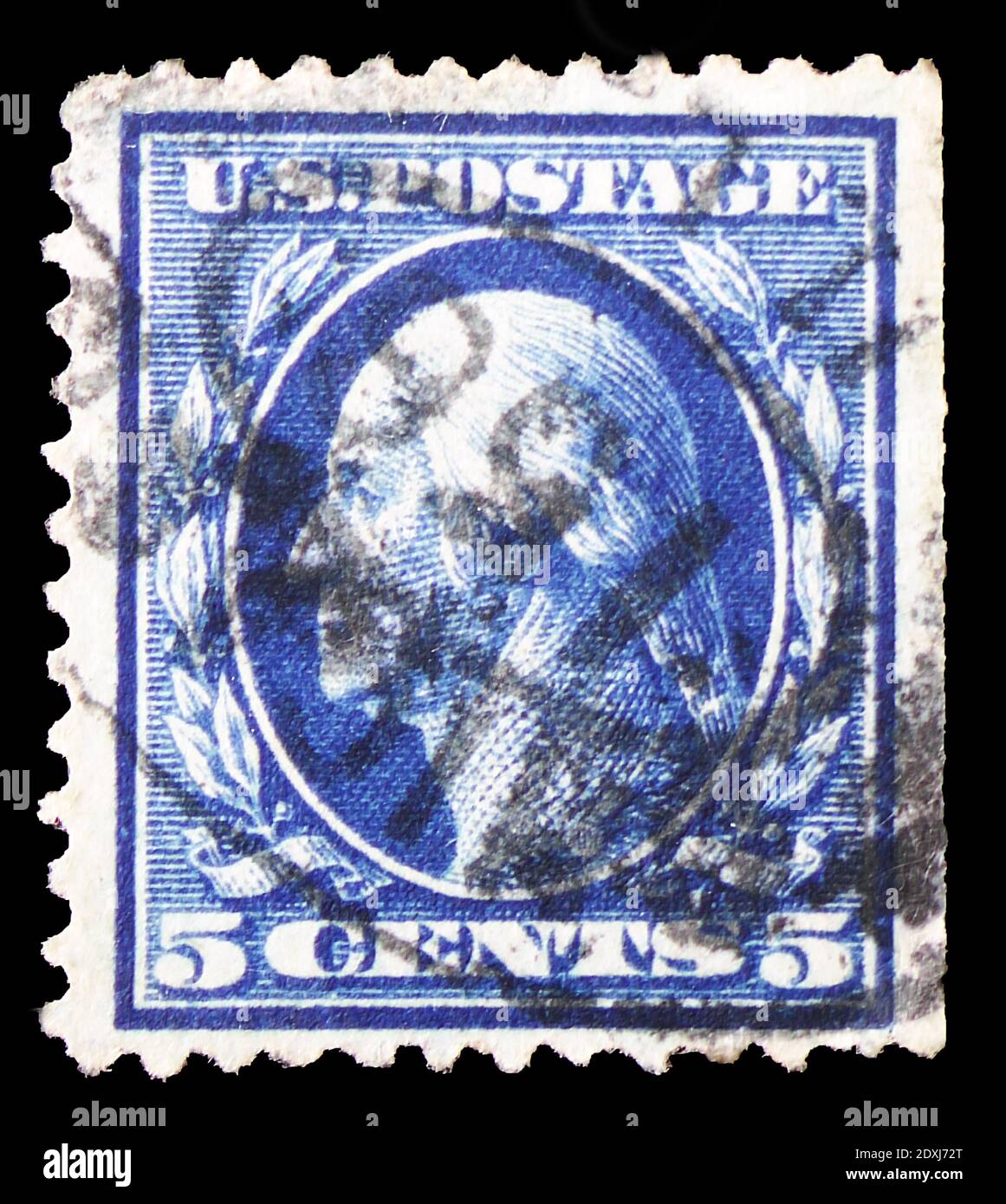 MOSCOW, RUSSIA - MARCH 23, 2019: Rare postage stamp printed in United ...