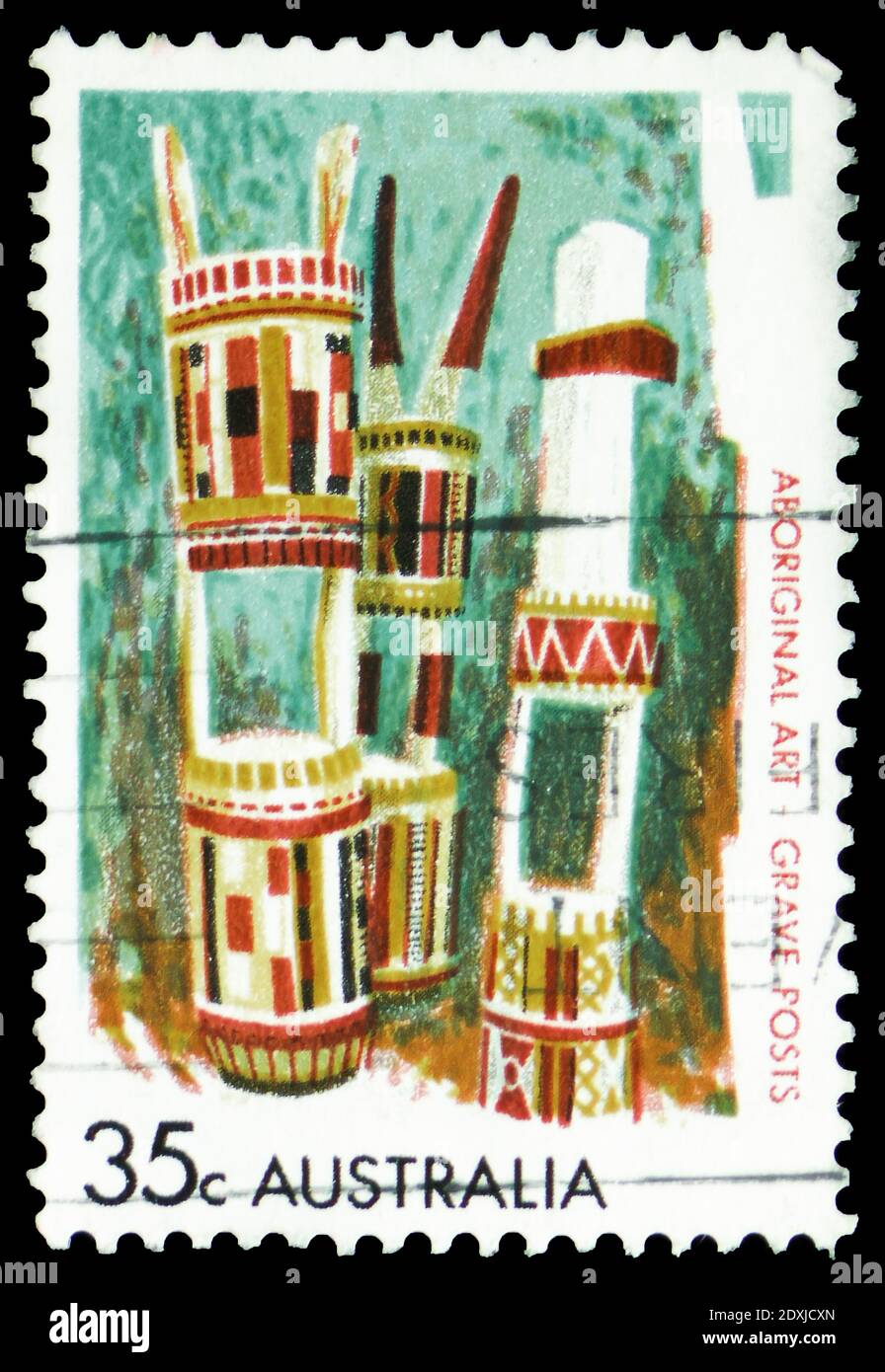 Aboriginal art australia postage stamp hi-res stock photography and ...
