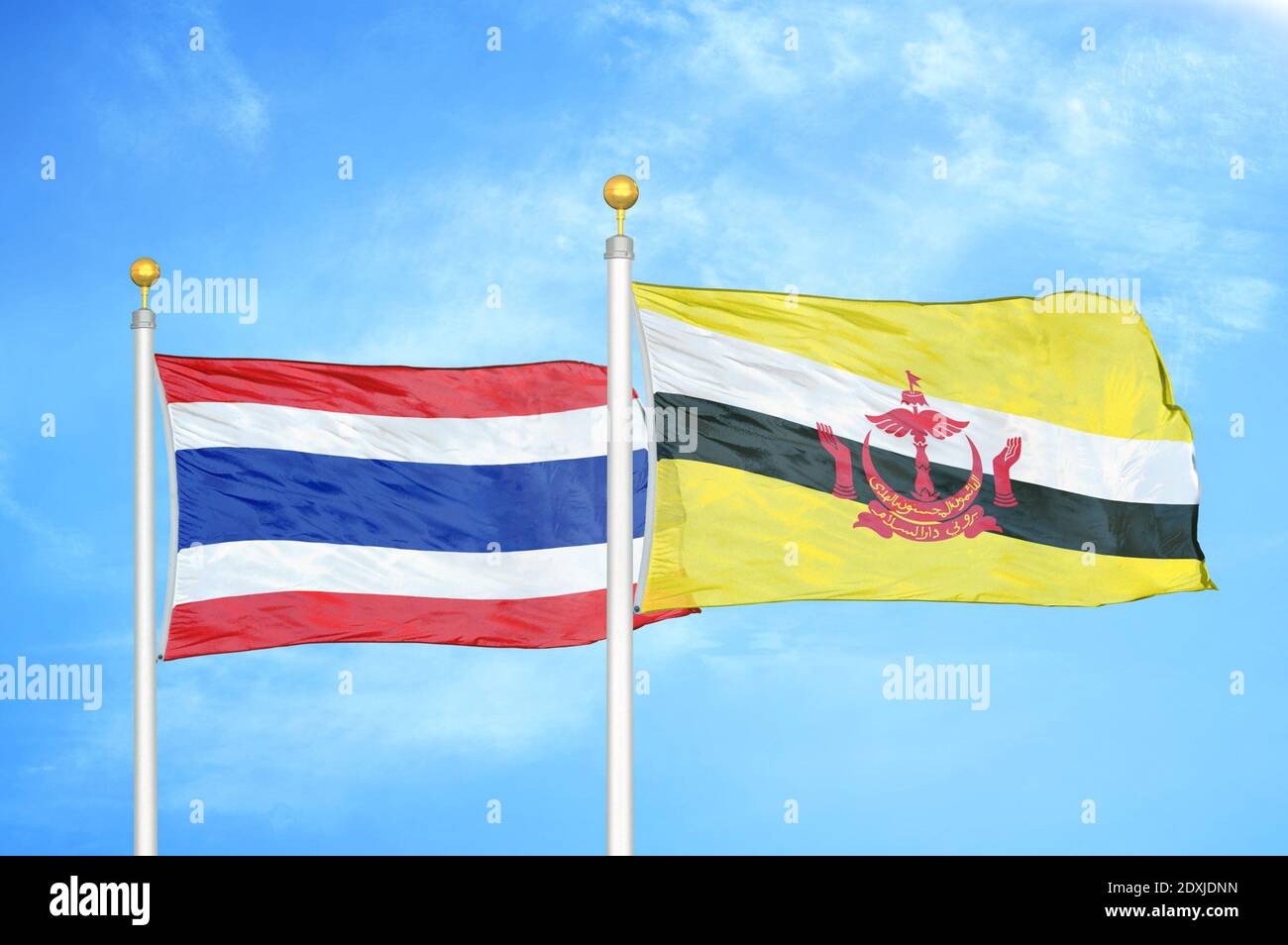 Brunei thailand flag hi-res stock photography and images - Alamy