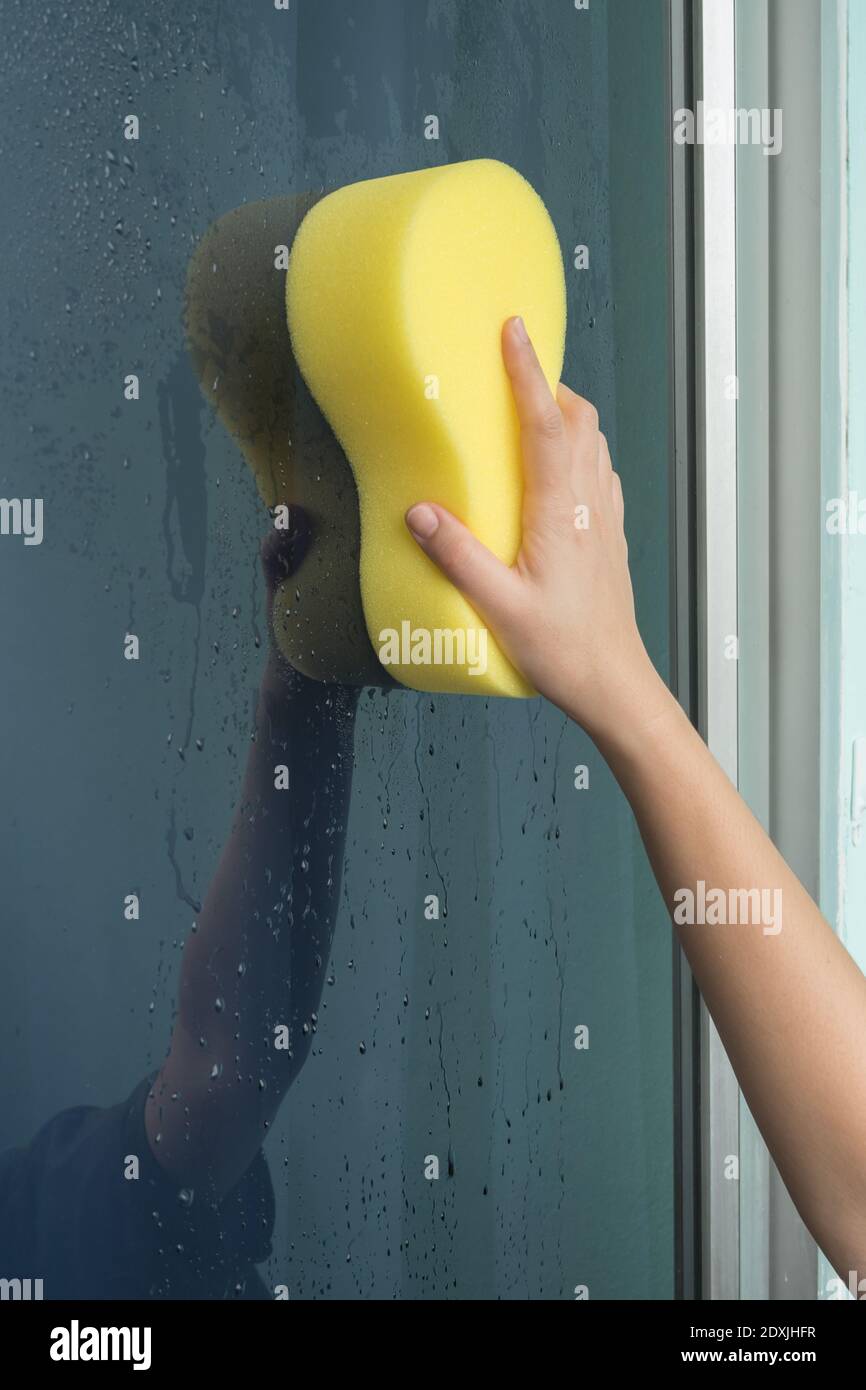Finger wet sponge hi-res stock photography and images - Alamy