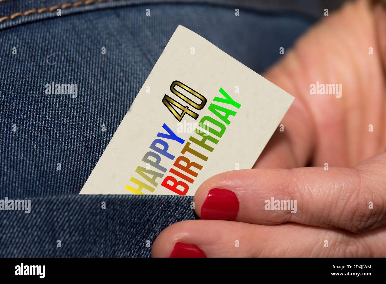 40th birthday card hi-res stock photography and images - Alamy