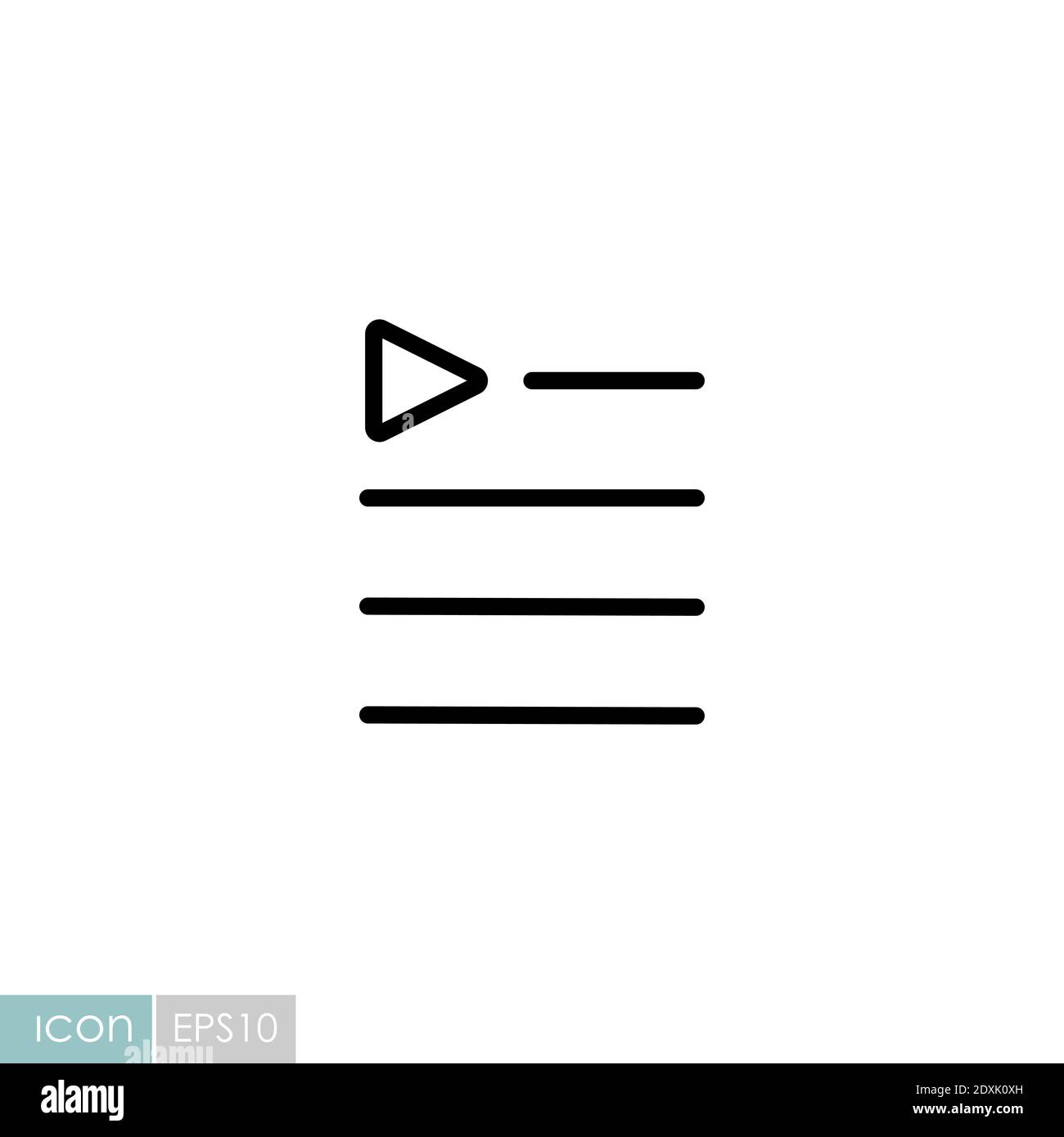 Music playlist vector flat icon. Musical note icon, music icon with ...