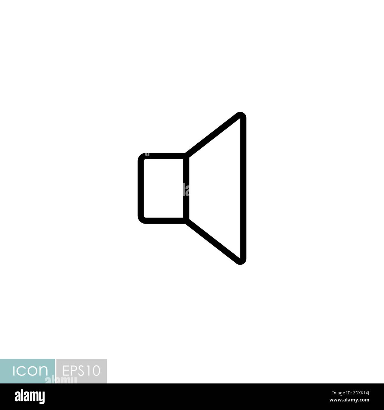 Speaker vector flat icon. Music sign. Graph symbol for music and sound ...