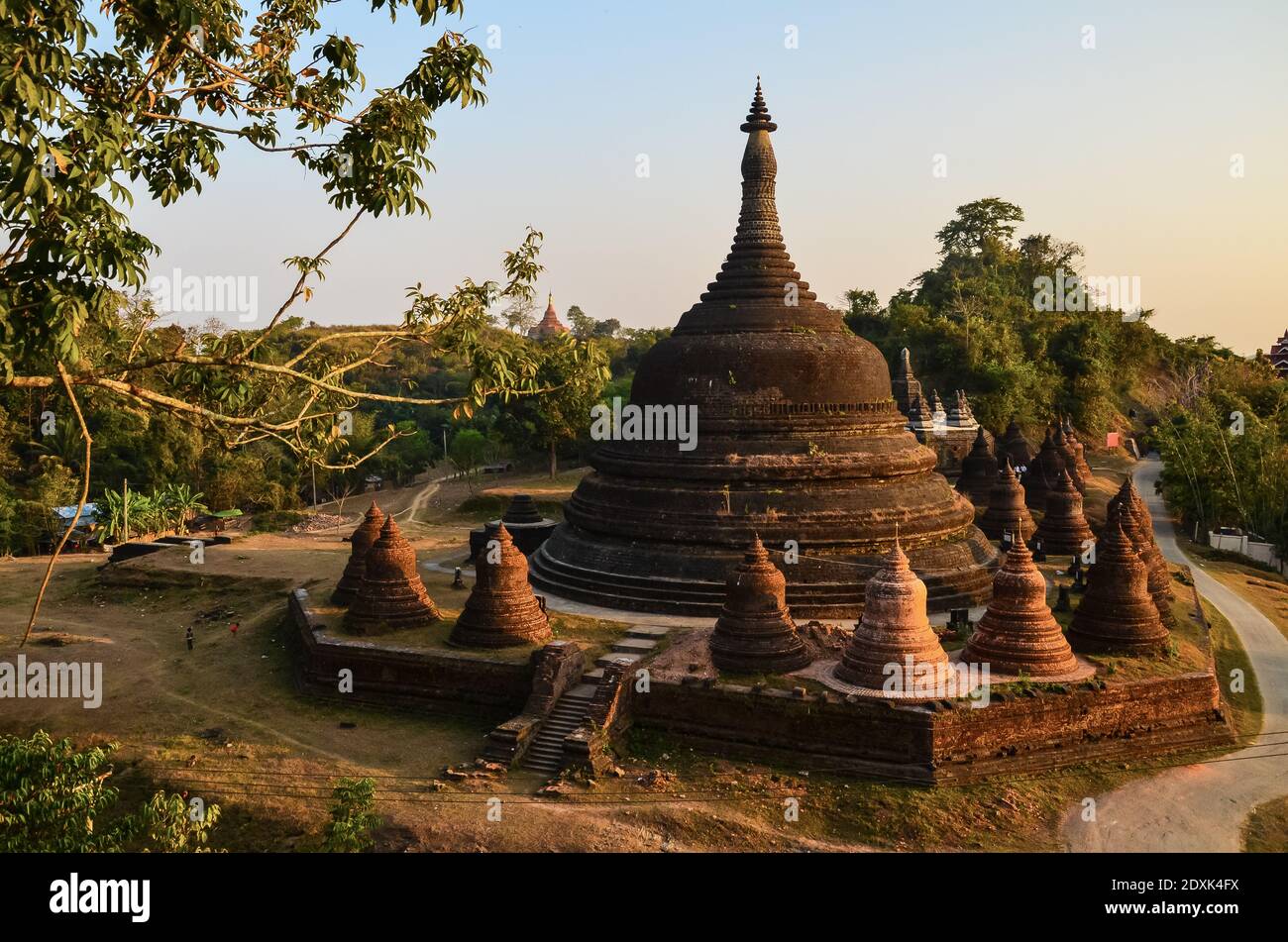 Stone temple in Mrauk U Myanmar Stock Photo - Alamy