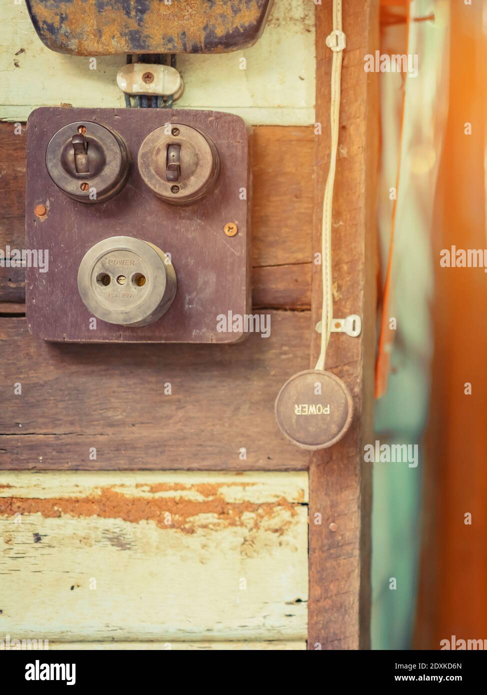 Switch antique hi-res stock photography and images - Alamy