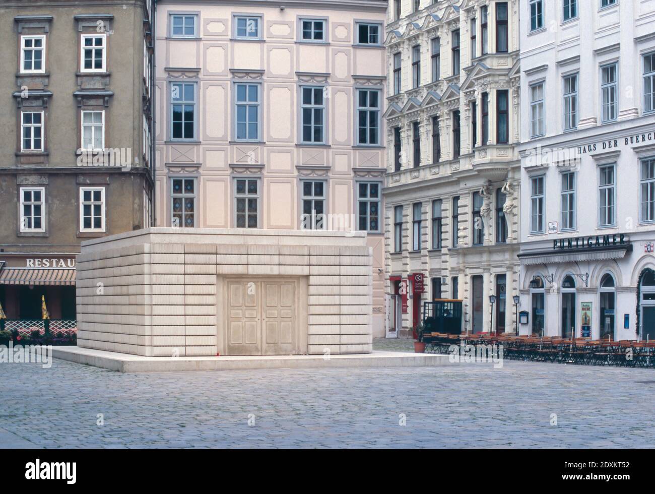 Austria, Vienna, Judenplatz Square, The Holocaust Memorial by Rachel ...