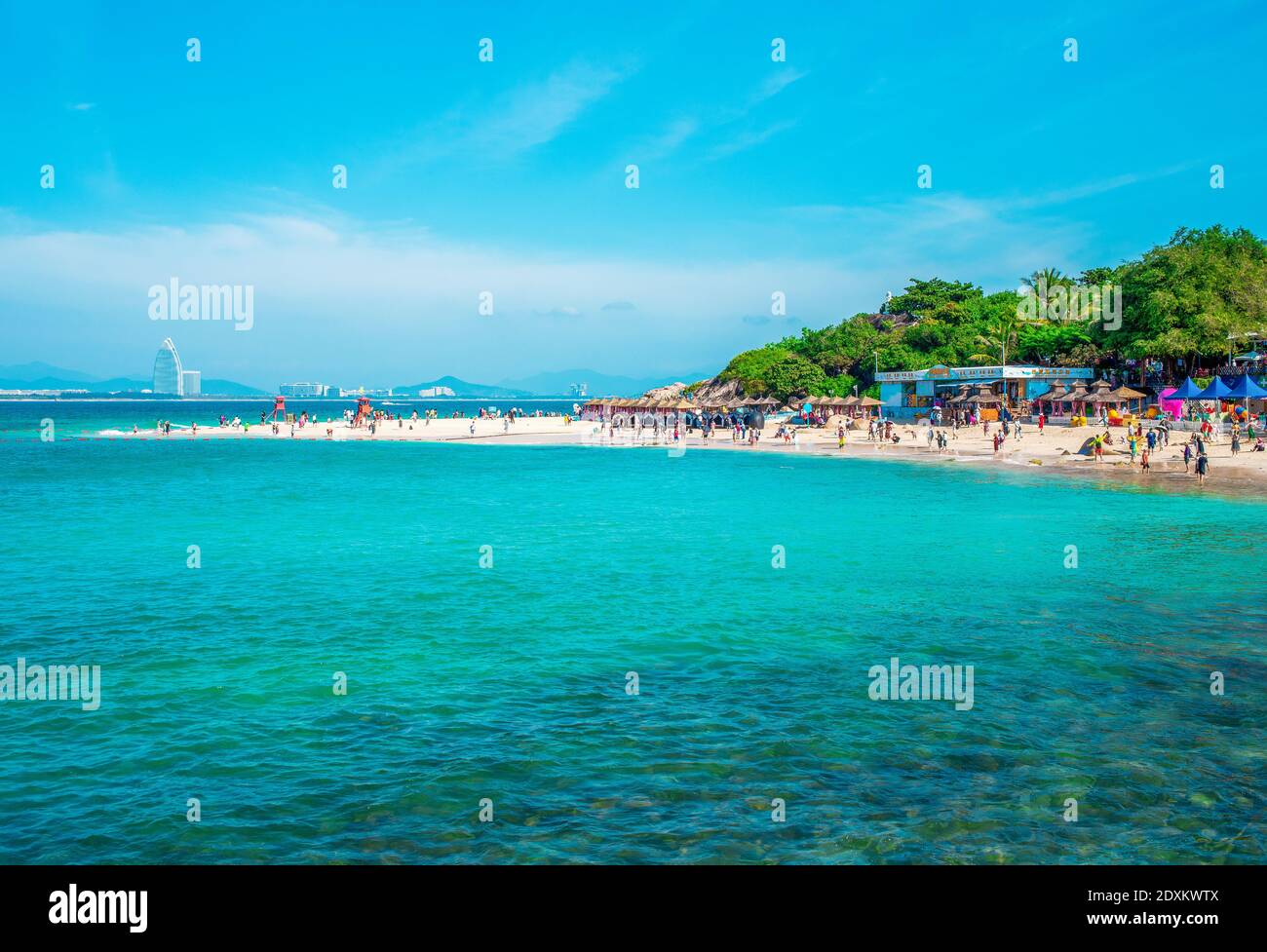 Sanya, Hainan Province, China. Scenic seascape in Wuzhizhou Island ...