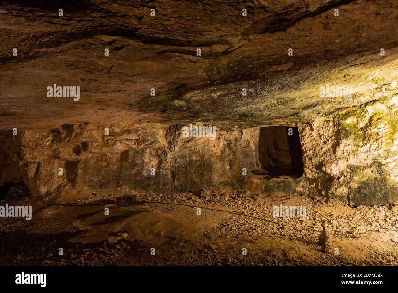 Jerusalem, Israel - October 14, 2017: Underground halls and passages of ...