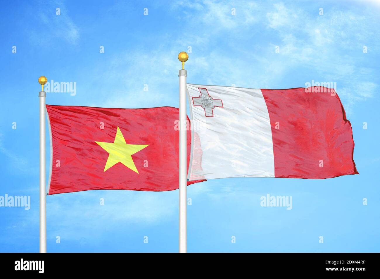 Vietnam malta flag hi-res stock photography and images - Alamy