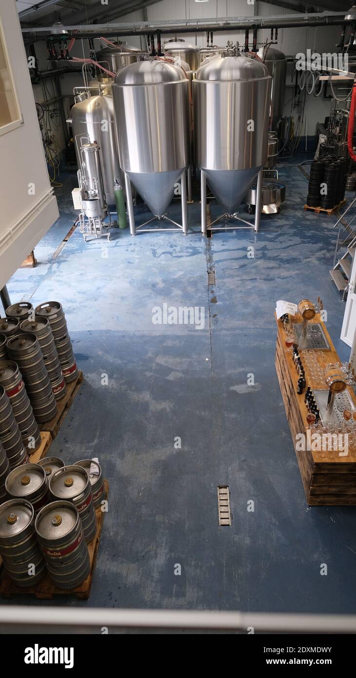 Taken inside a brewery in northern Iceland. One of the largest craft ...