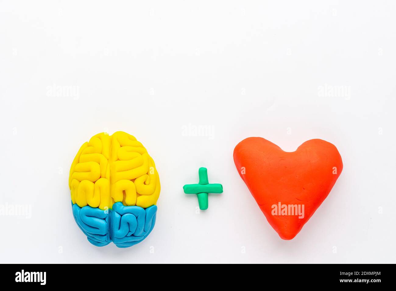 Heart and brain connection. Emotional intelligence concept Stock Photo ...