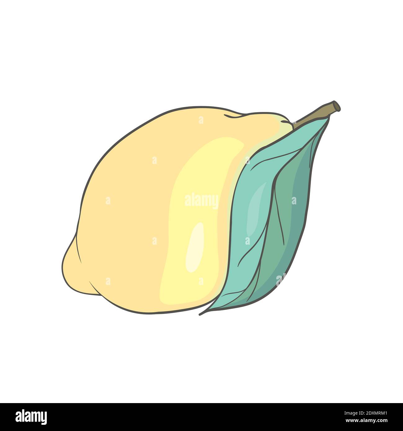 Lemon fruit graphic black Stock Vector Images - Alamy