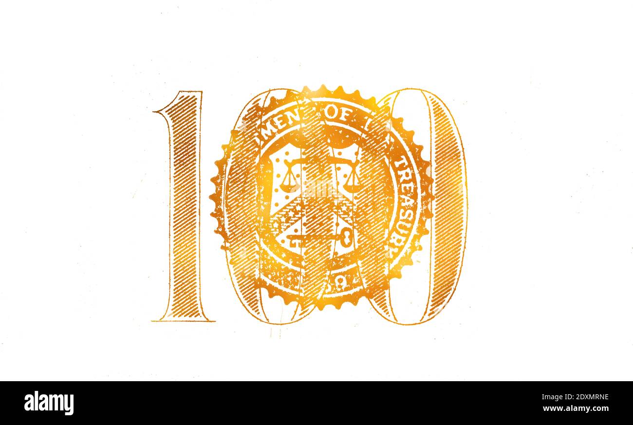 Number 100 and decorative hi-res stock photography and images - Alamy