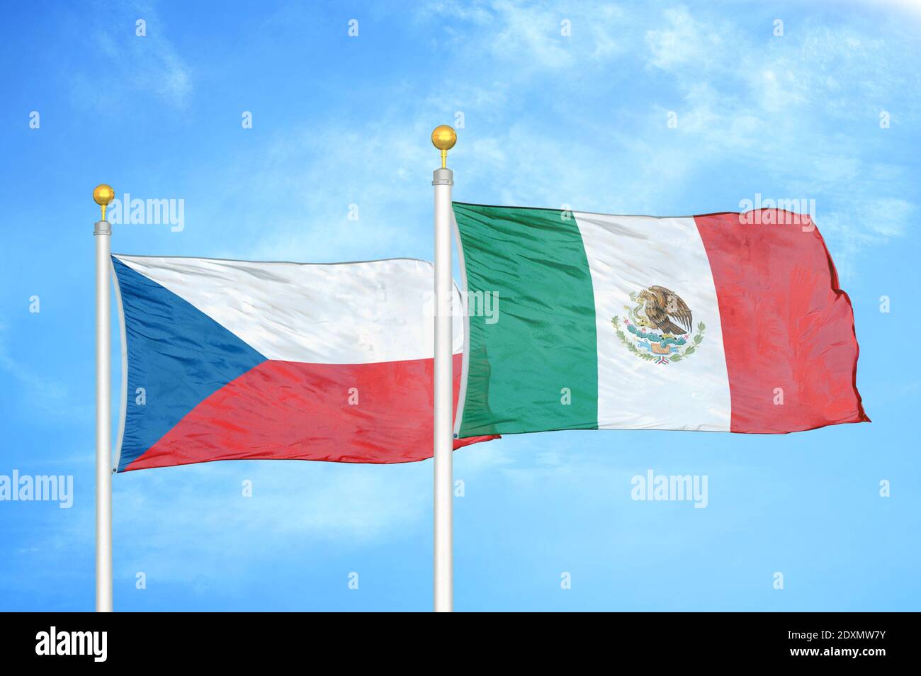 Mexico czech flag hi-res stock photography and images - Alamy