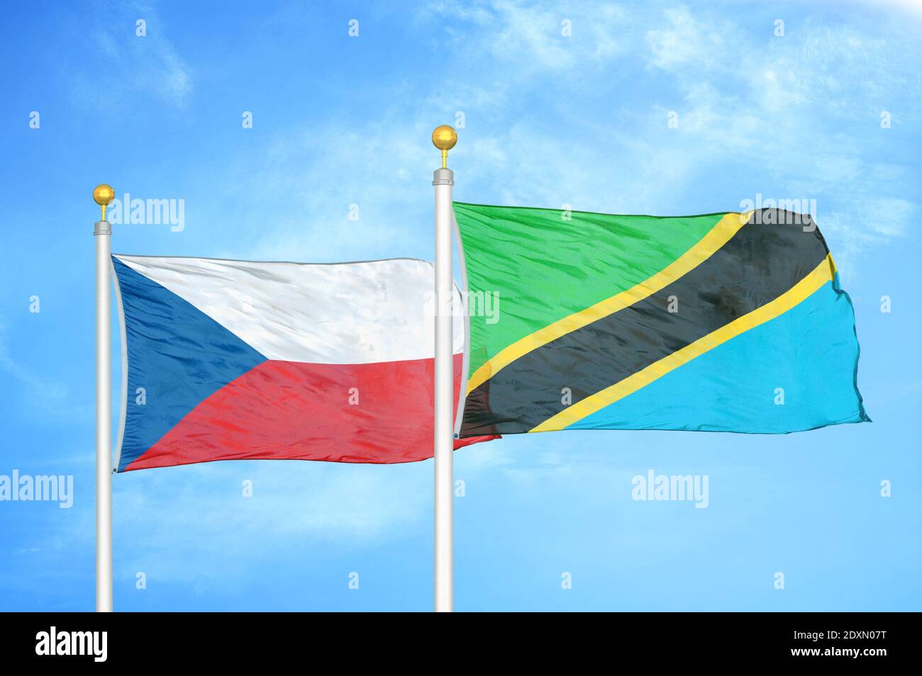 Czech tanzania flag hi-res stock photography and images - Alamy