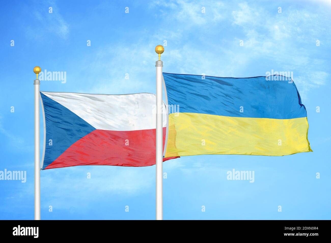 Czech ukraine flag hi-res stock photography and images - Alamy