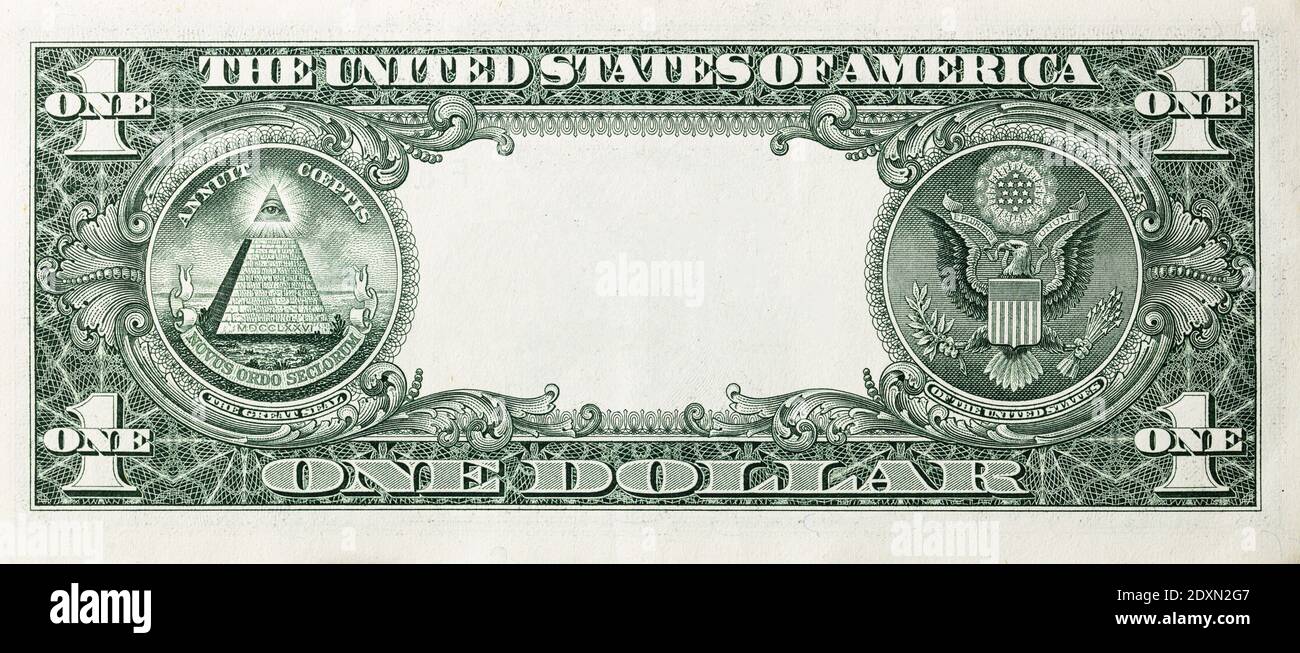 U.S. dollar border with empty middle area Stock Photo - Alamy