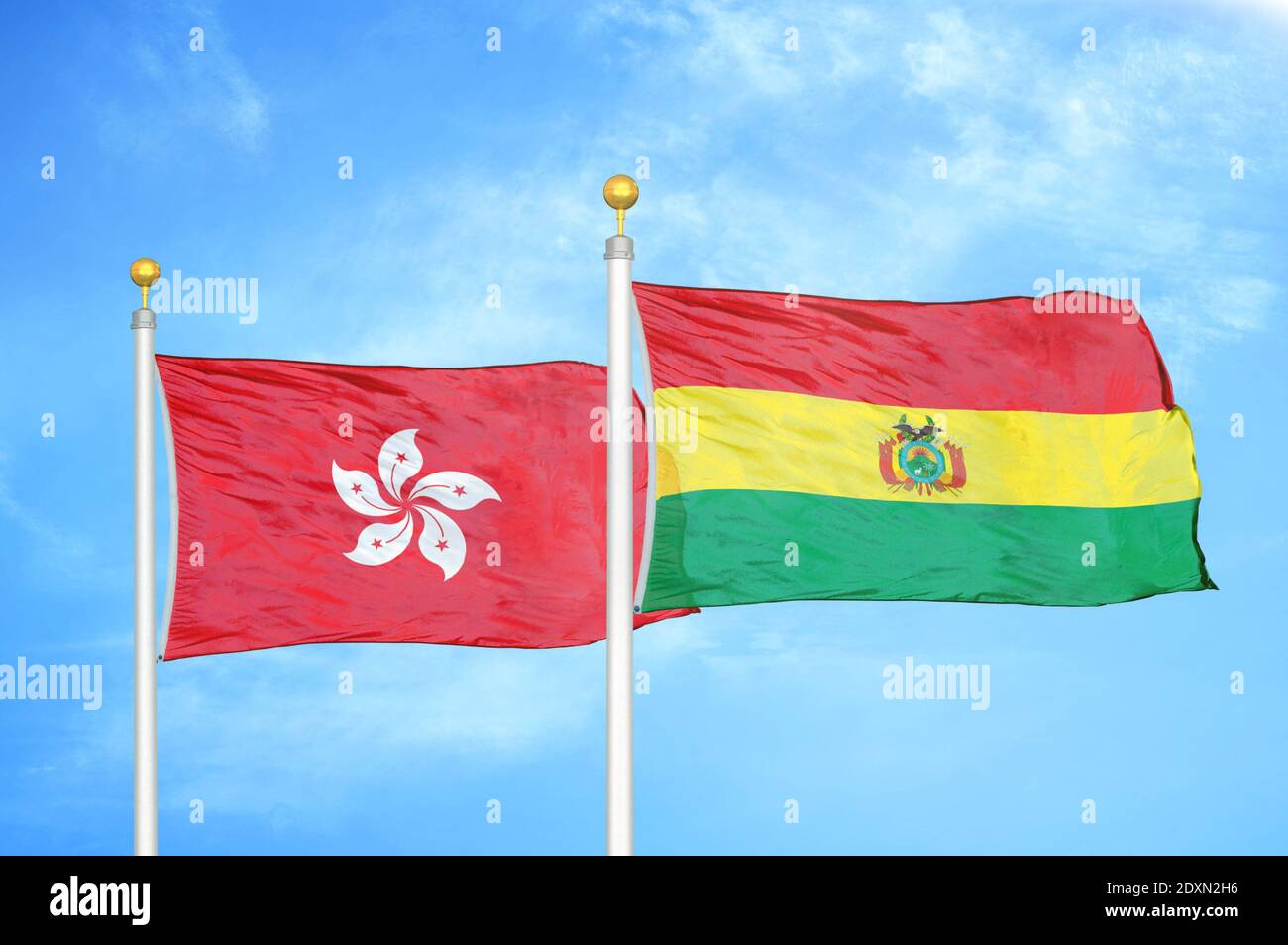 Hong kong bolivia flag hi-res stock photography and images - Alamy