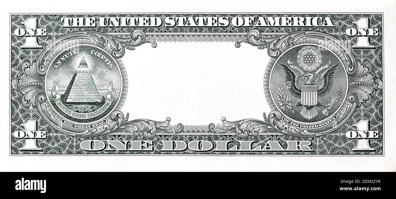 U.S. dollar border with empty middle area Stock Photo - Alamy
