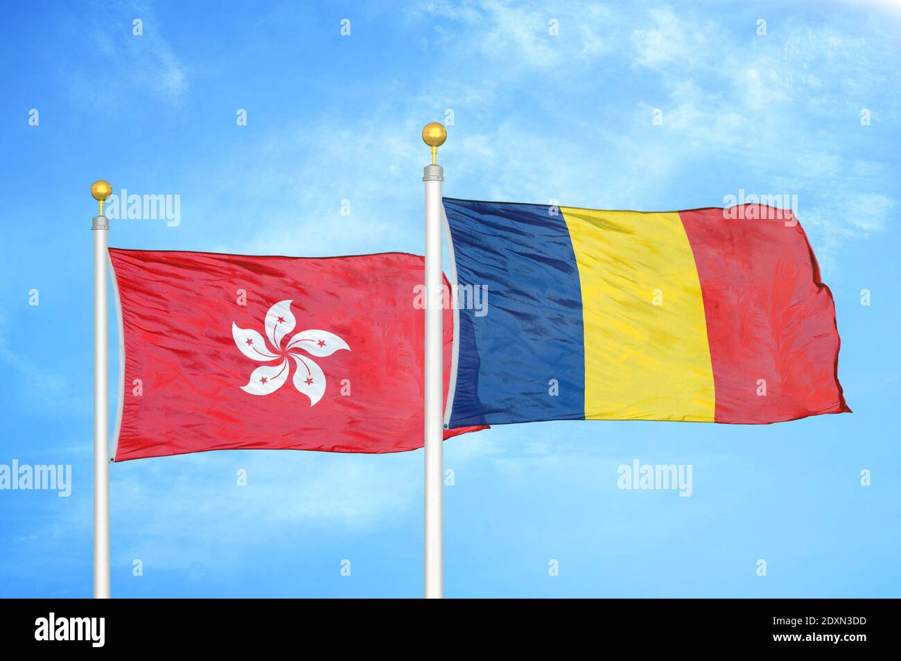 Hong kong chad flag hi-res stock photography and images - Alamy