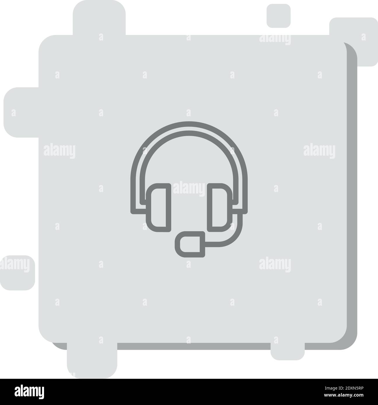 headset vector icon modern simple vector illustration Stock Vector ...