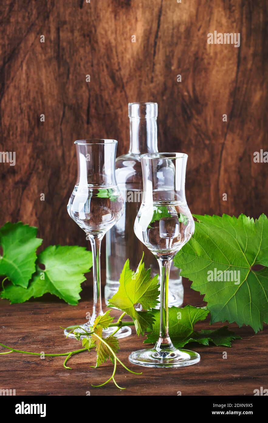 Grape vodka, pisco - traditional Peruvian strong alcoholic drink in ...
