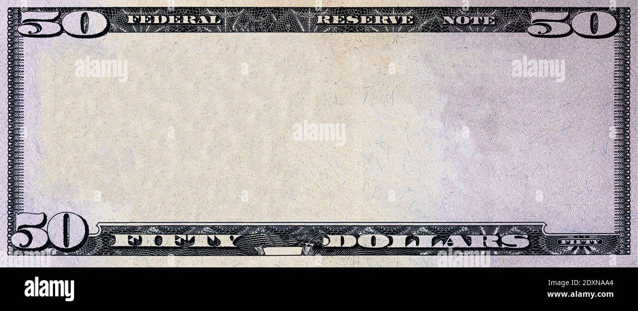 50 Dollar Bill Template