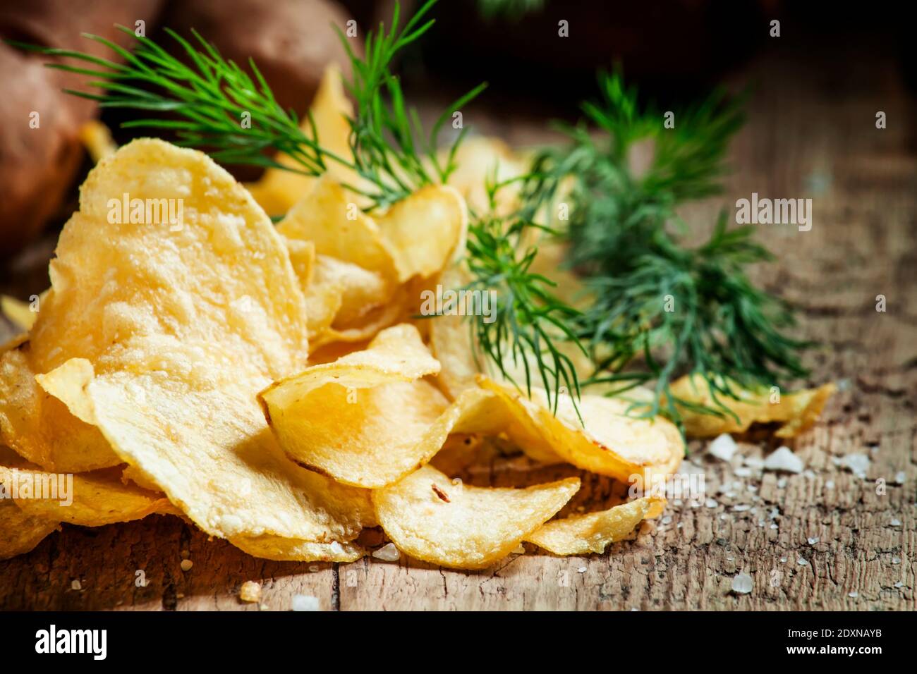 Vintage potato chips bag hi-res stock photography and images - Alamy