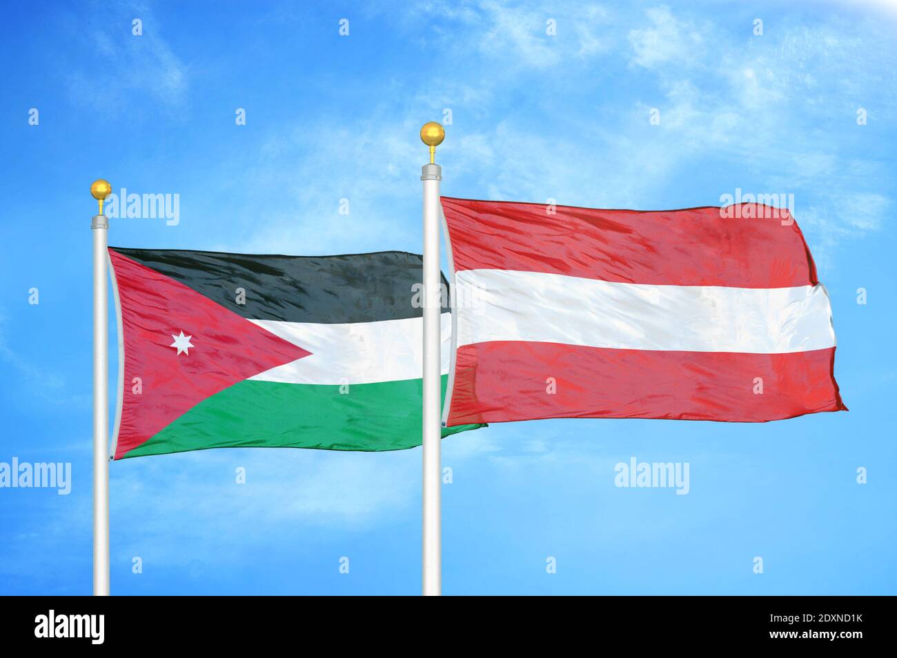 Jordan austria flag hi-res stock photography and images - Alamy