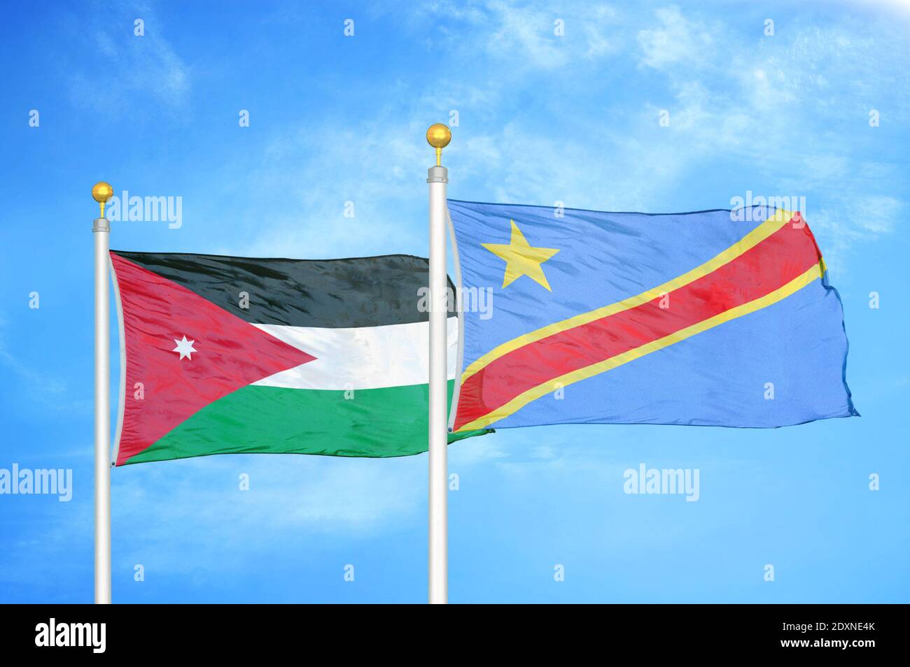 Jordan republic congo flag hi-res stock photography and images - Alamy