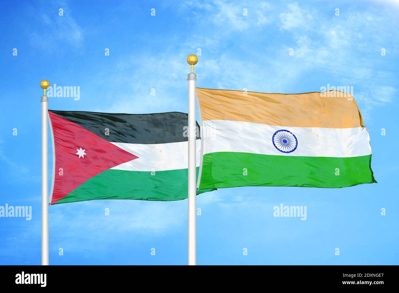 Jordan india flag hi-res stock photography and images - Alamy