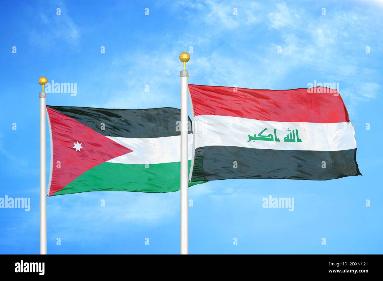 Iraq jordan flag hi-res stock photography and images - Alamy