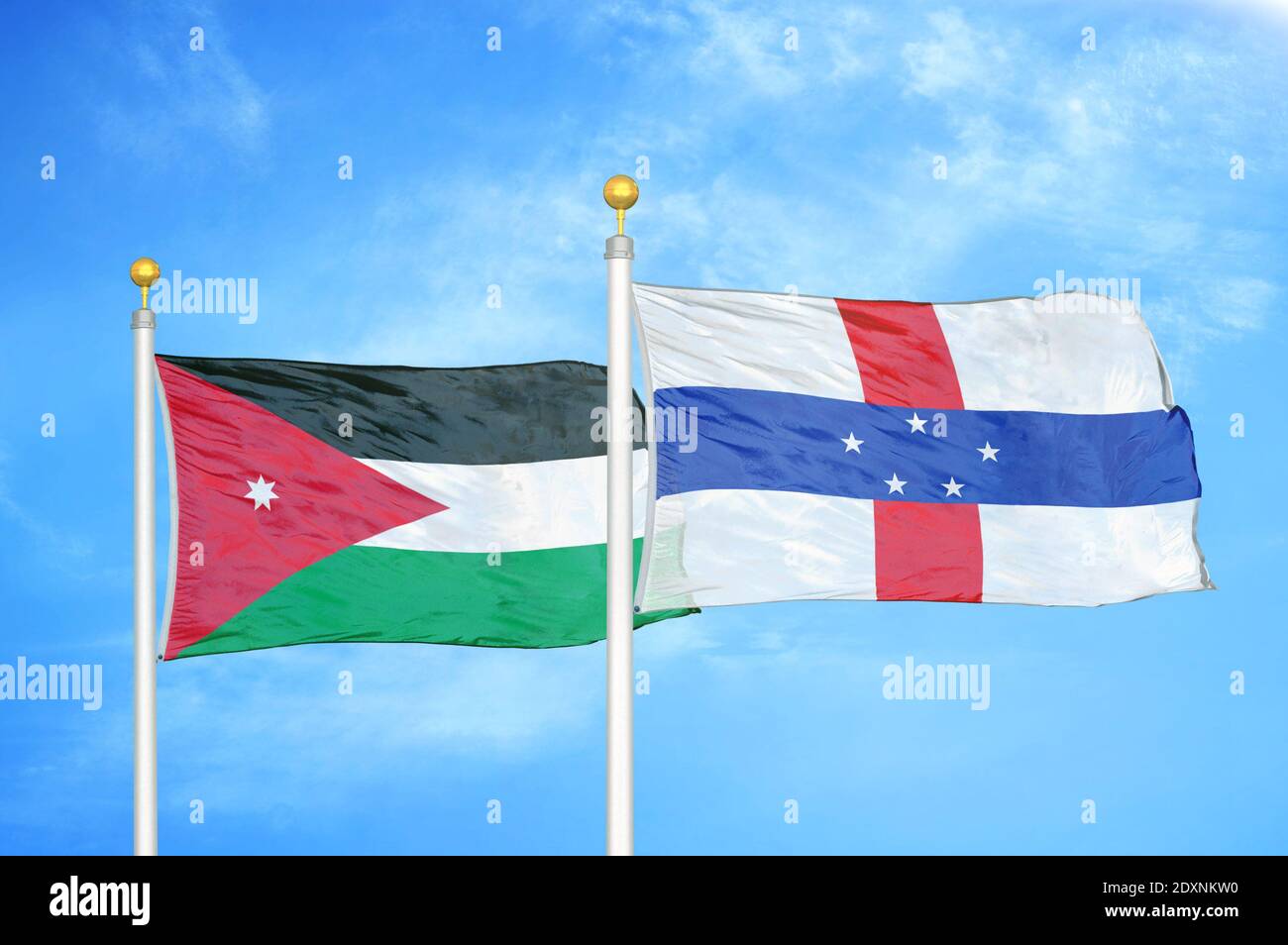 Jordan netherlands antilles flag hi-res stock photography and images ...