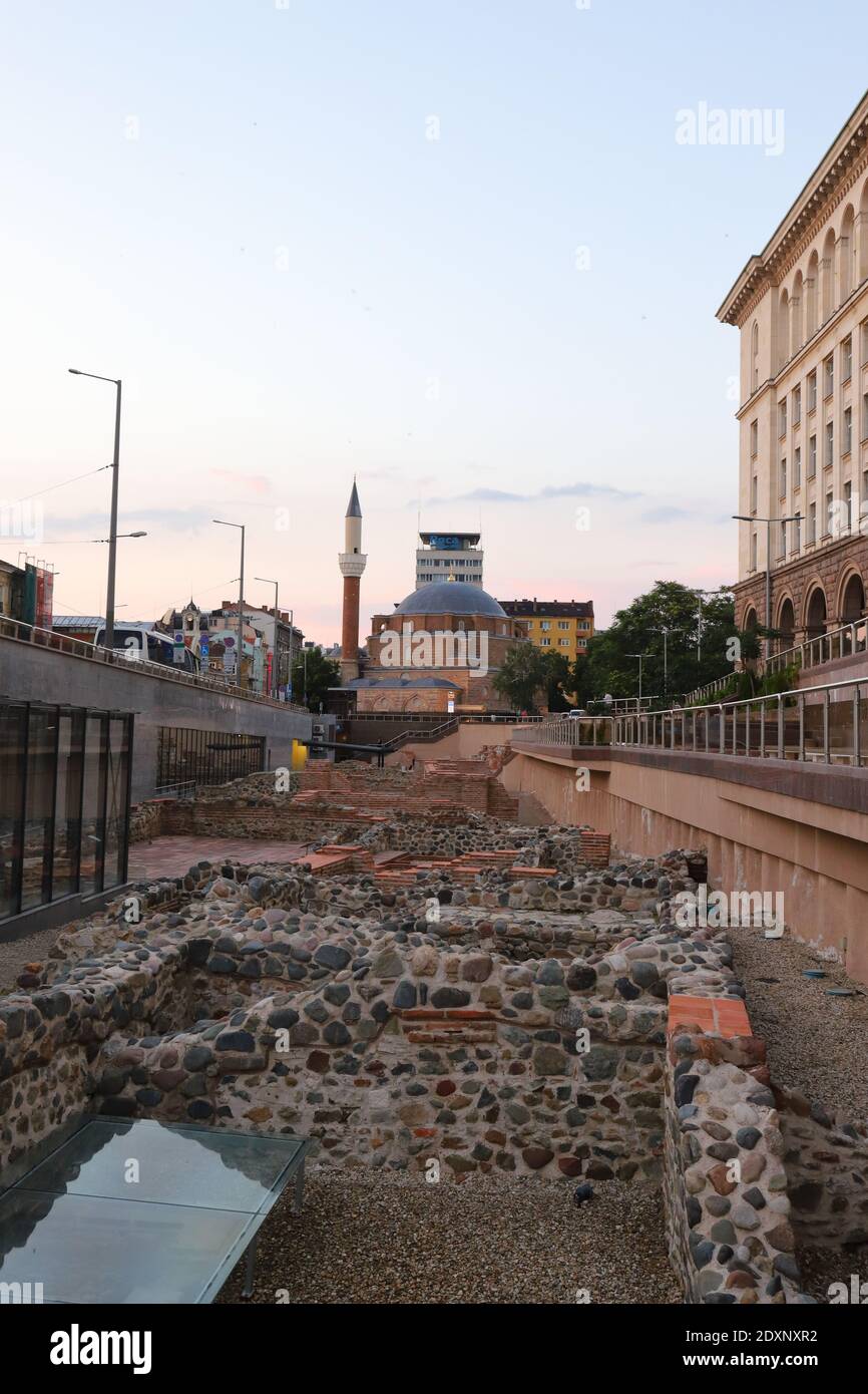 Sofia ancient serdica archaeological complex hi-res stock photography ...