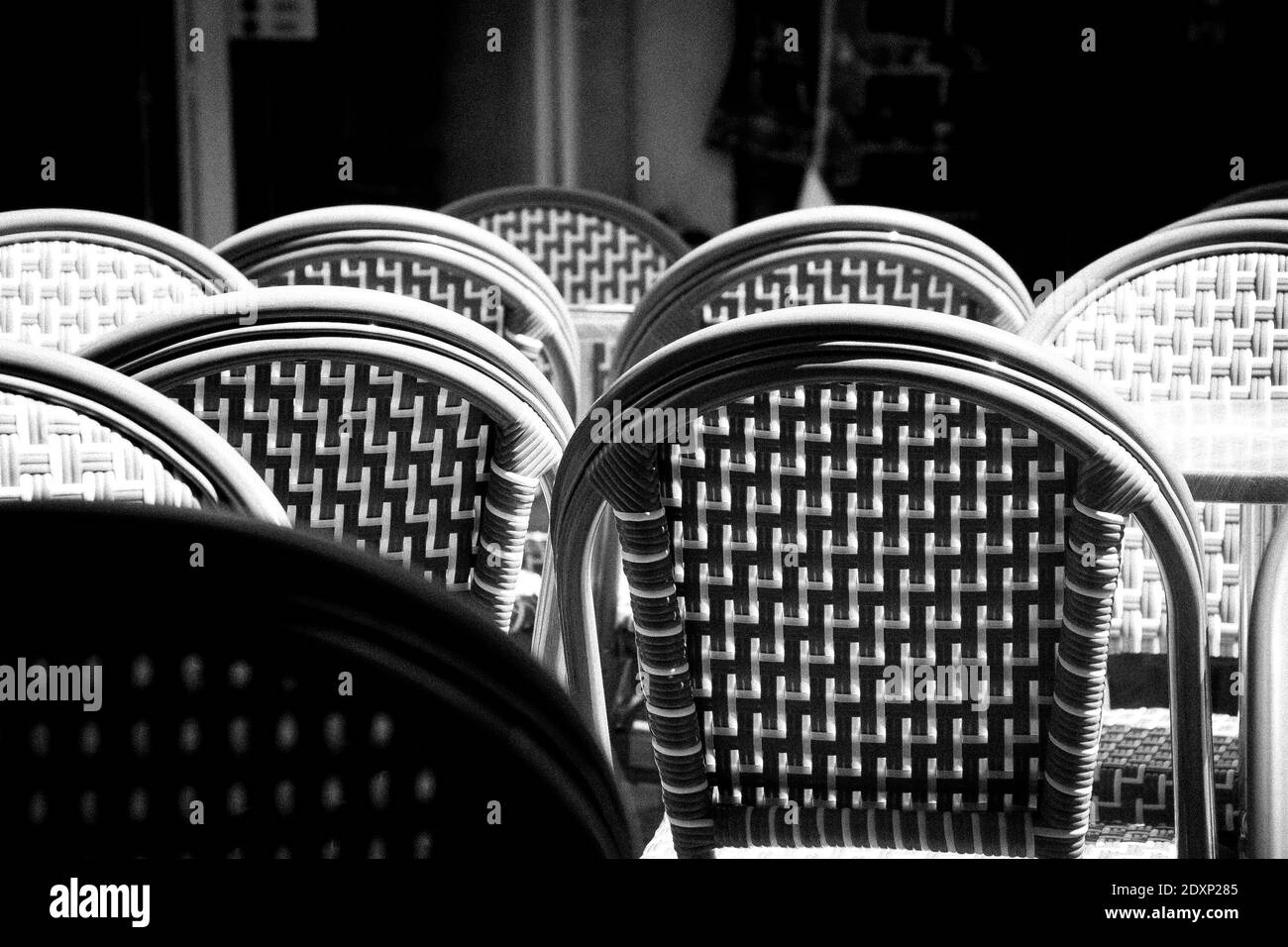 Chairs Arranged Indoors Stock Photo - Alamy