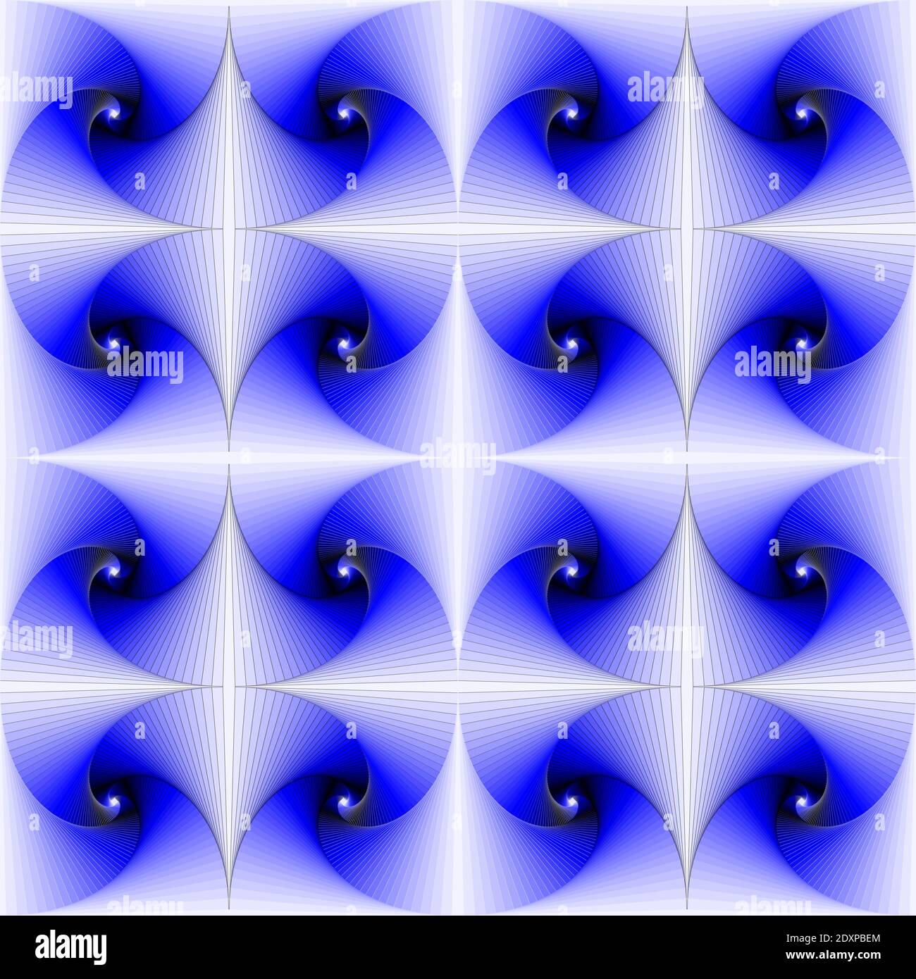 3D graphic seamless repeating monochrome design - blue Stock Photo - Alamy