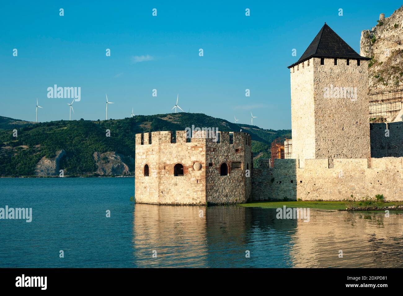 Golubac fortress on the river Danube, Serbia Stock Photo - Alamy