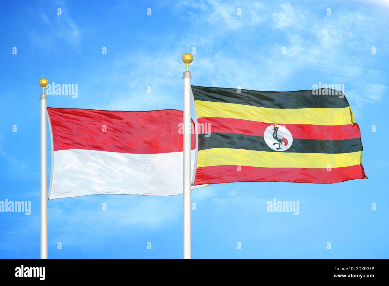 Indonesia uganda flag hi-res stock photography and images - Alamy