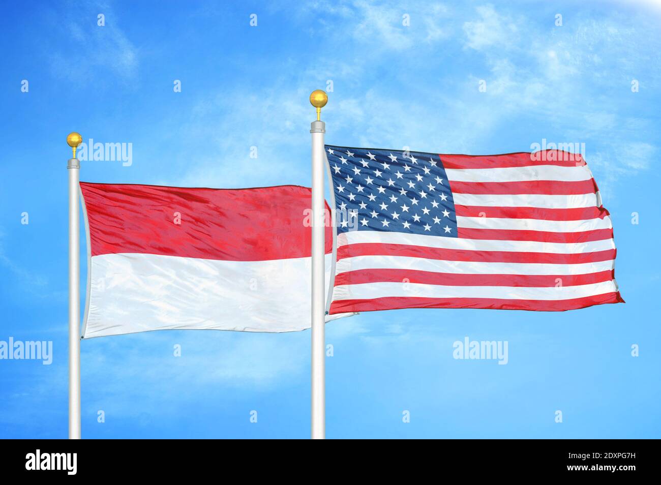 Usa indonesia flag hi-res stock photography and images - Alamy