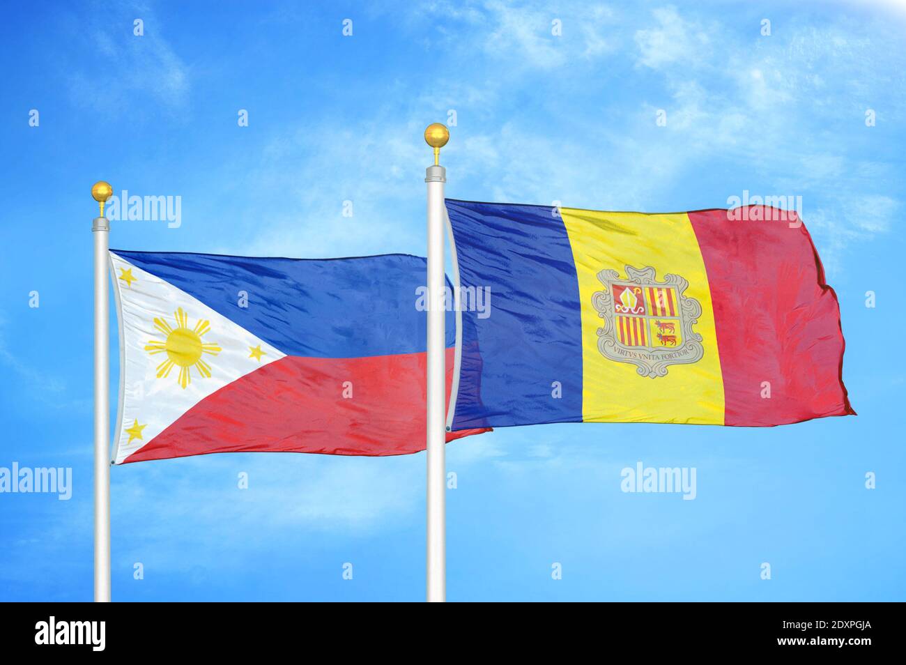 Philippines andorra flag hi-res stock photography and images - Alamy