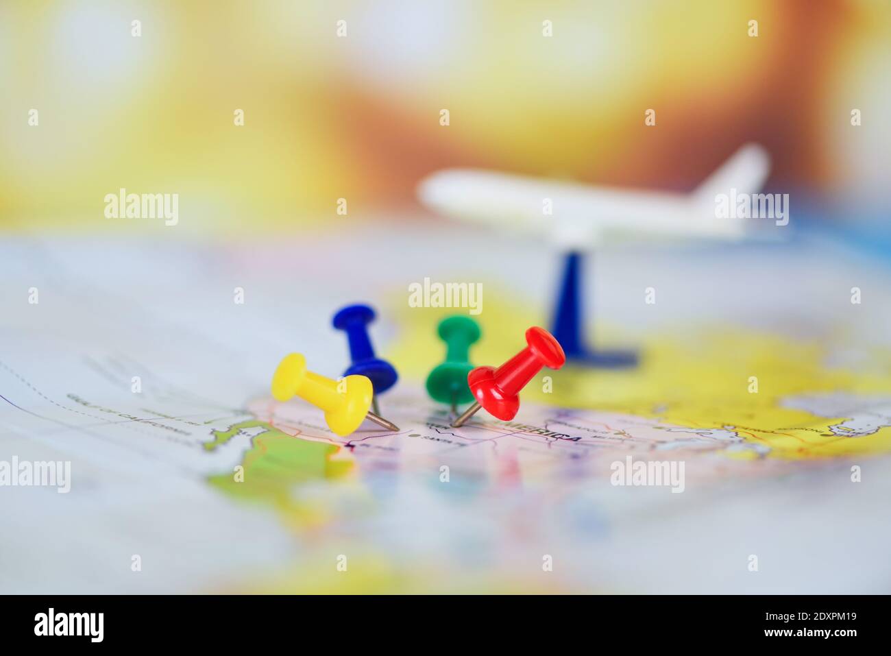 Multi Colored Pin Map High Resolution Stock Photography and Images - Alamy