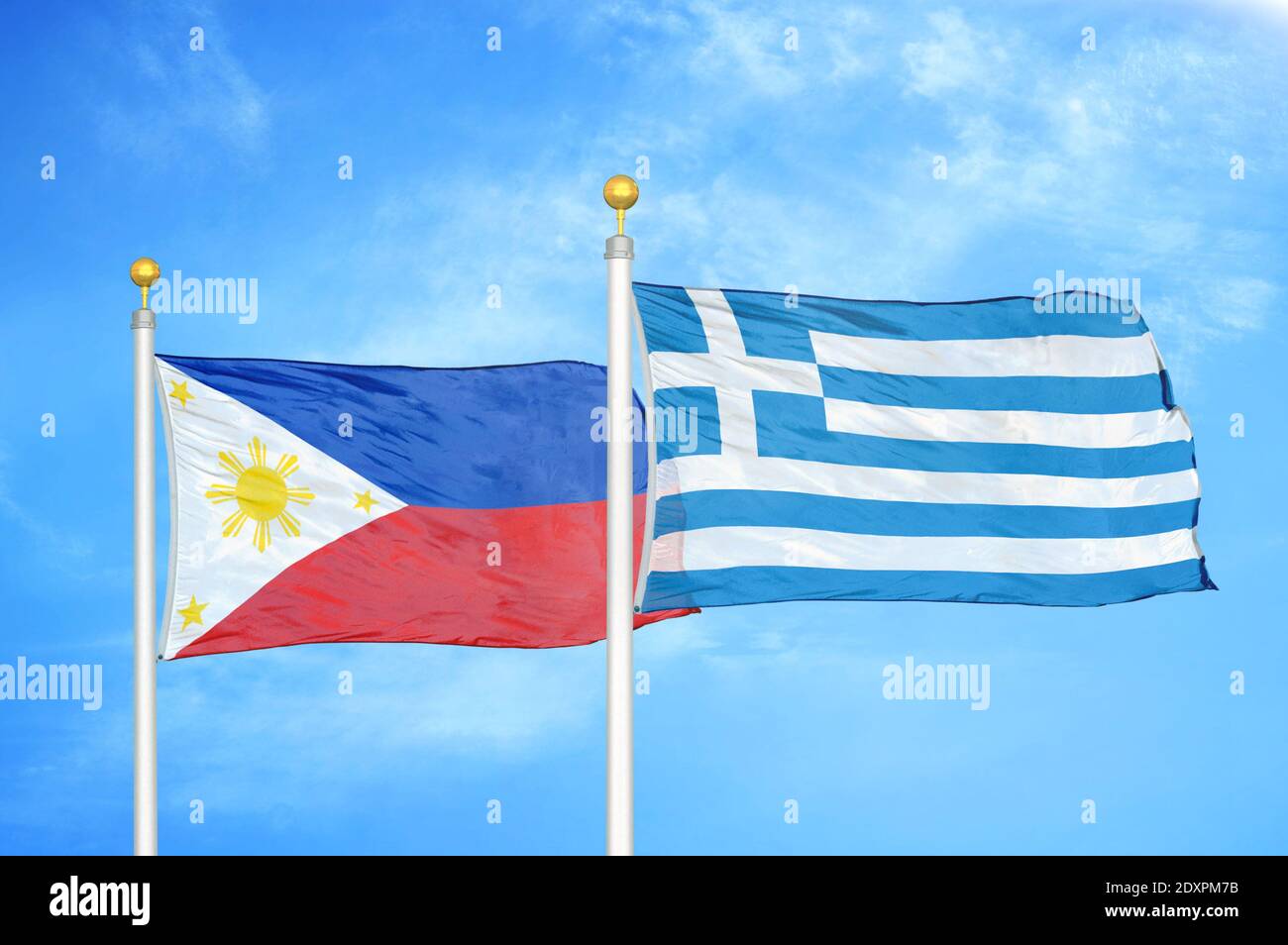 Philippines greece flag hi-res stock photography and images - Alamy