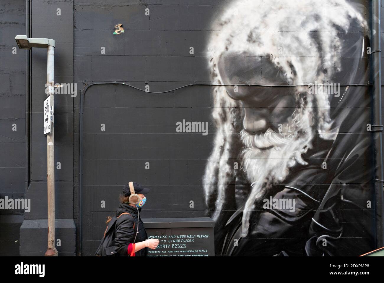 New mural of local long term homeless man Arthur Williams by Shona ...