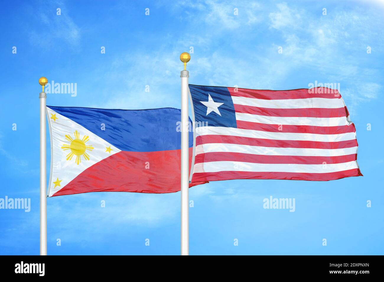 Philippines liberia flag hi-res stock photography and images - Alamy